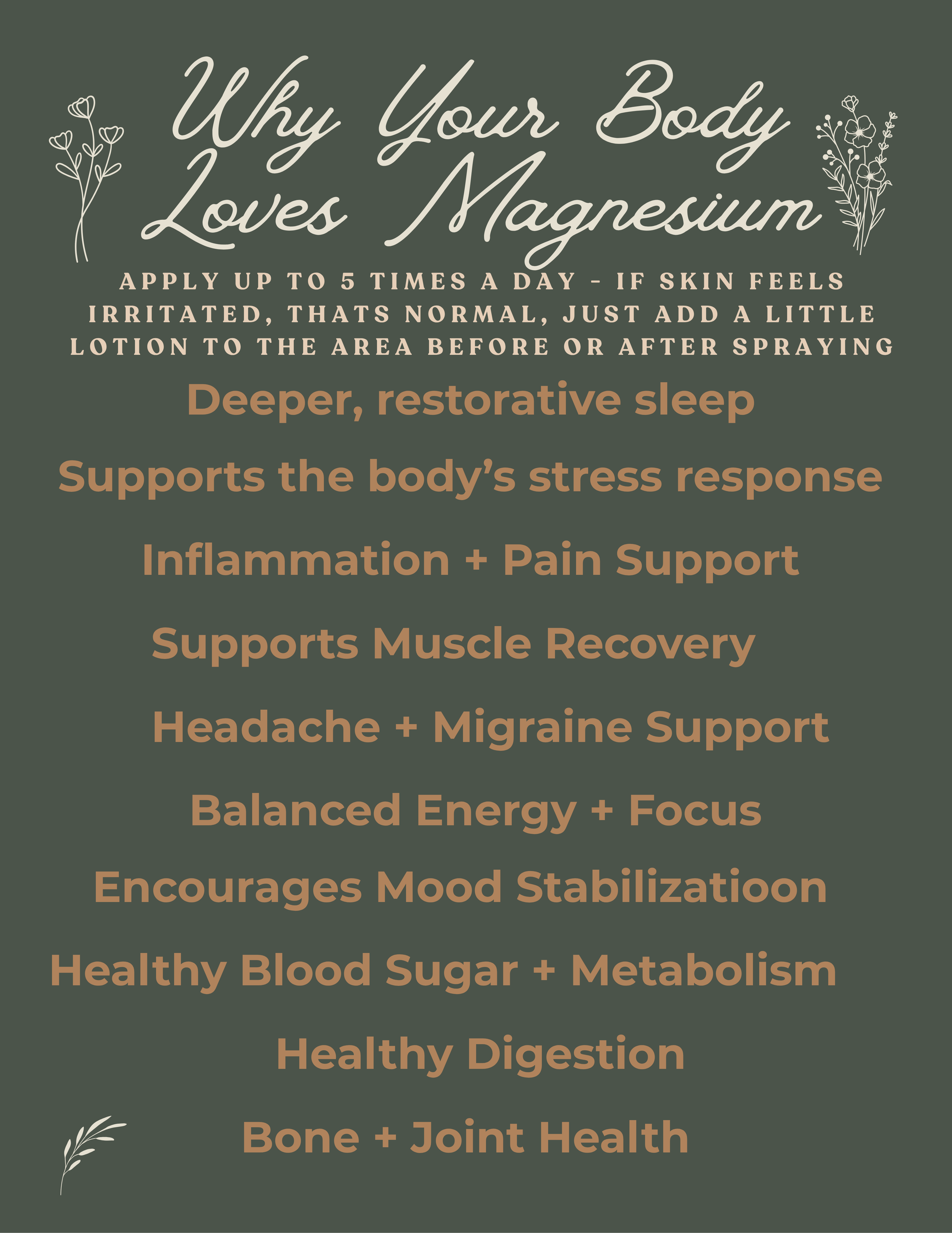 Magnesium Sprays – Balanced Home Apothecary